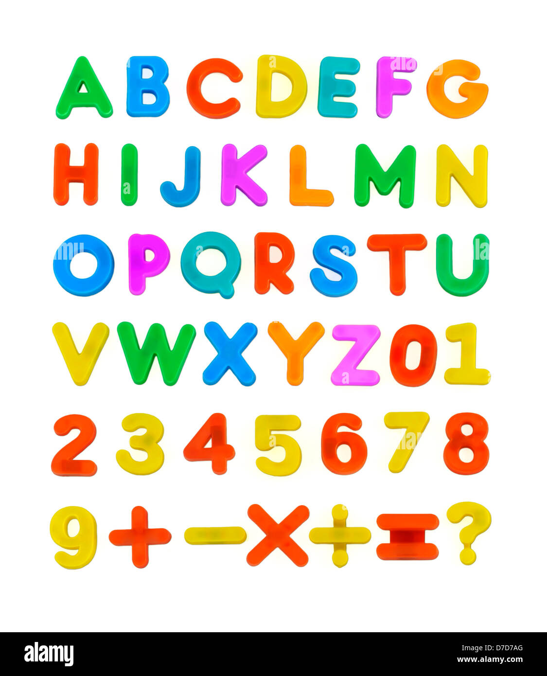 Child's ABC Letters Stock Photo - Alamy