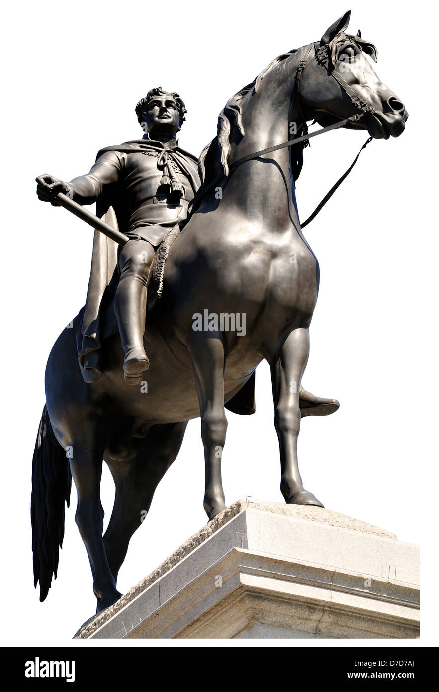 London, England, UK. Statue (1843: Sir Francis Chantrey) of King George ...