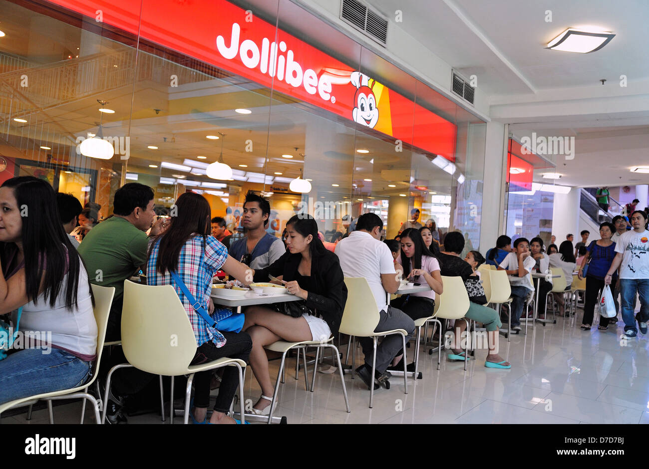 Lunch Time at Jollibee Restaurant Ayala Center Cebu City Philippines Stock Photo - Alamy