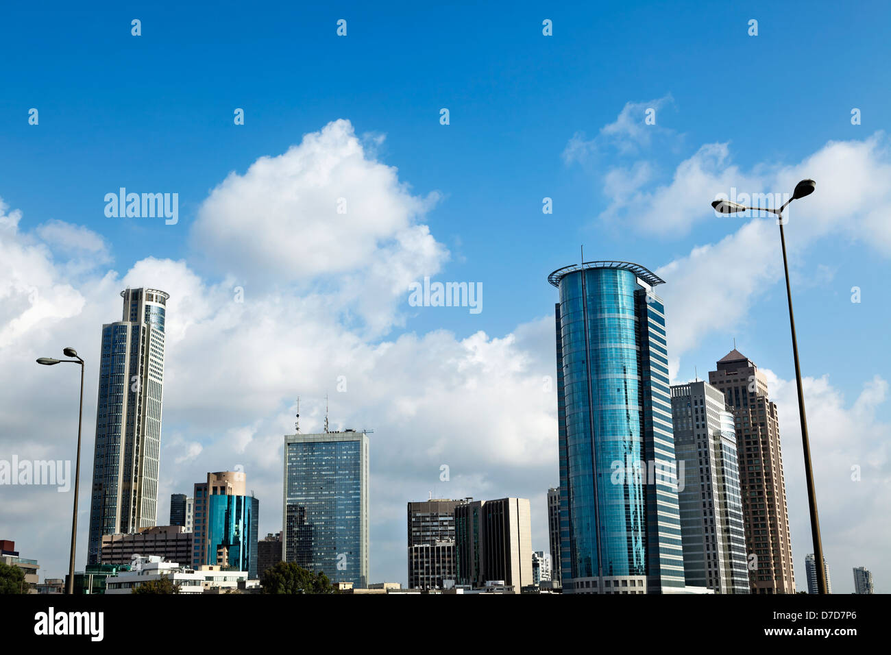 Skyline downtown Ramta-Gan (bordering Tel-Aviv) featuring famous ...