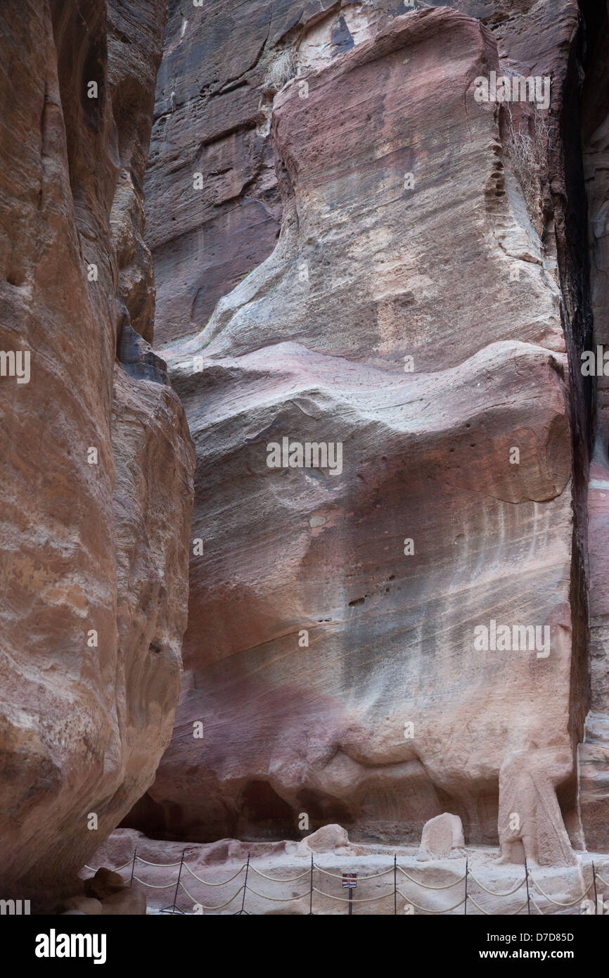 Natural abstract, stone with wind blown texture from Petra, Jordan: a ...