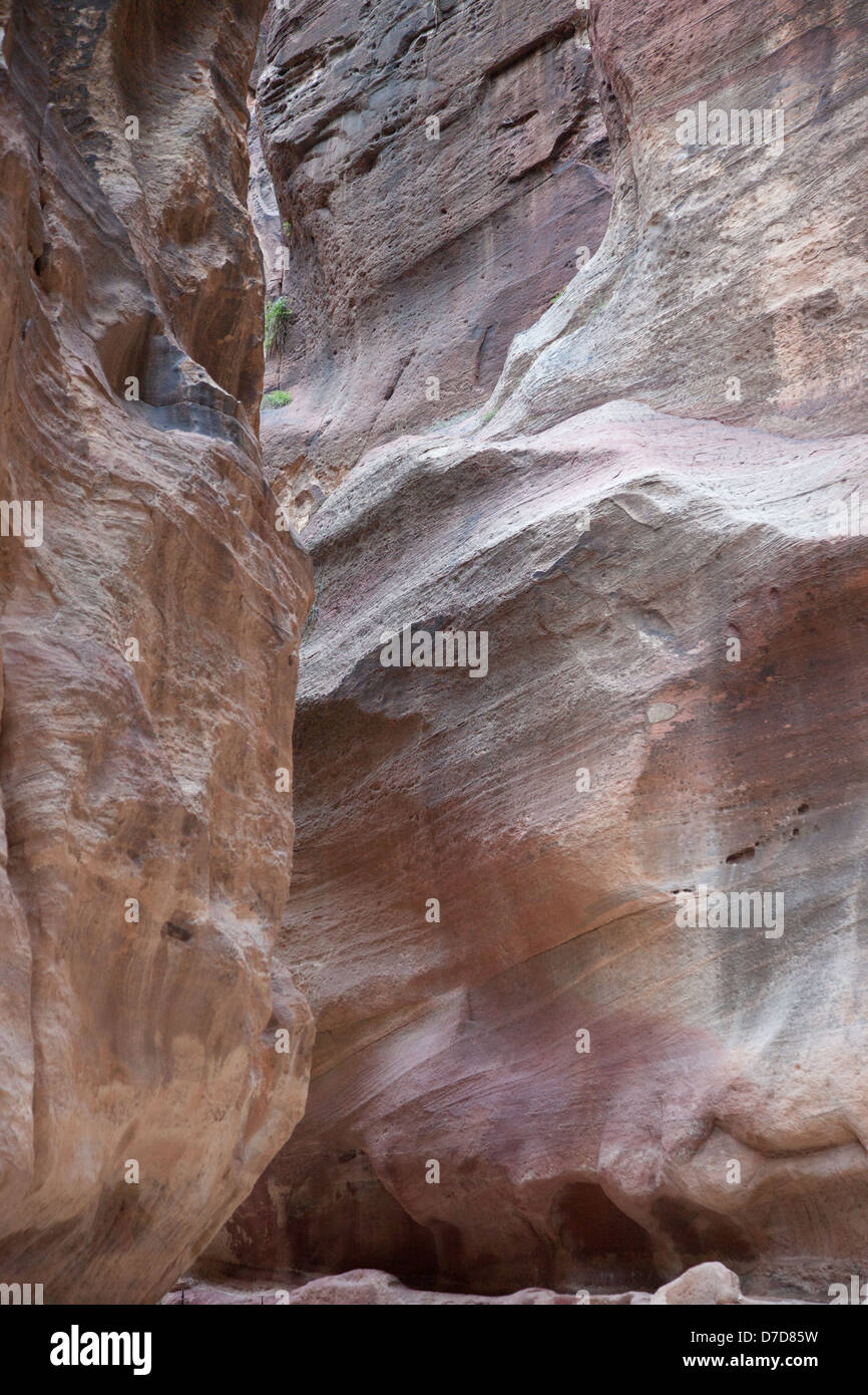 Natural abstract, stone with wind blown texture from Petra, Jordan: a ...