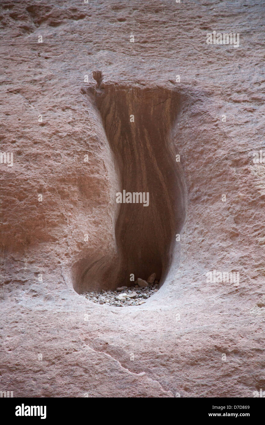 Natural abstract, stone with wind blown texture from Petra, Jordan: a ...