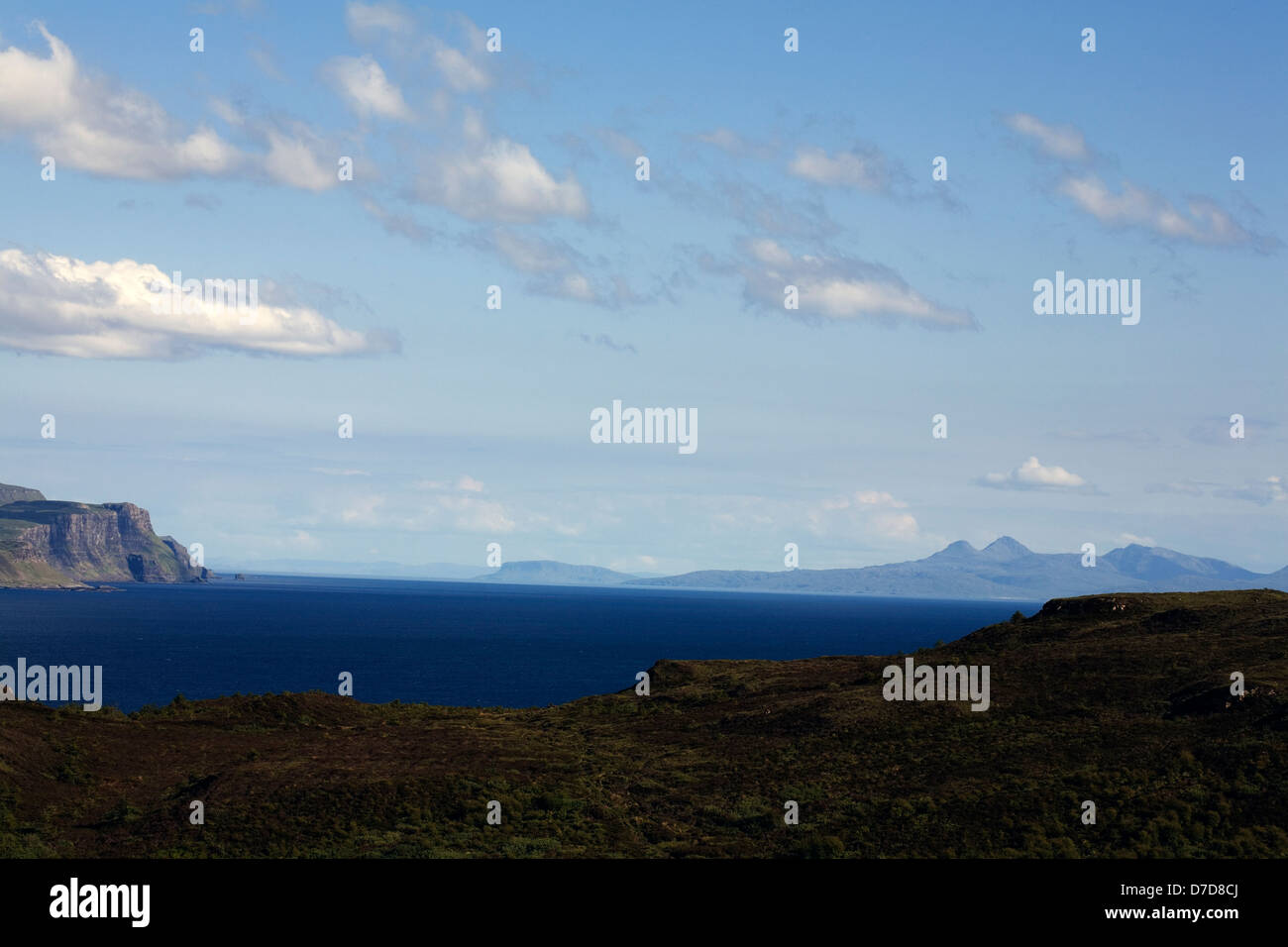 Loch Bracadale and Minginish with the Isle of Rum in the distance Isle ...