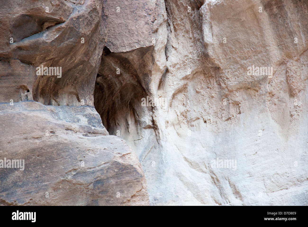 Natural abstract, stone with wind blown texture from Petra, Jordan: a ...