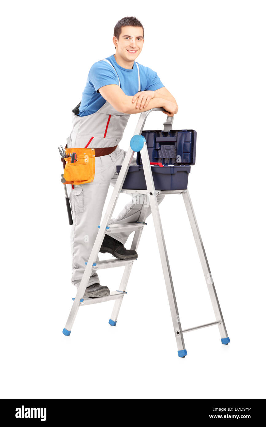 Handy man ladder hi-res stock photography and images - Alamy