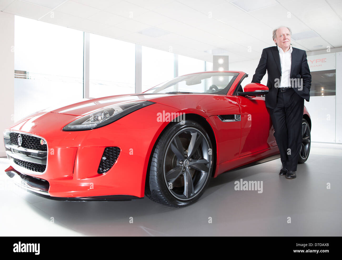 Ian Callum, Director of Design, with the new F-Type Jaguar at at Castle ...