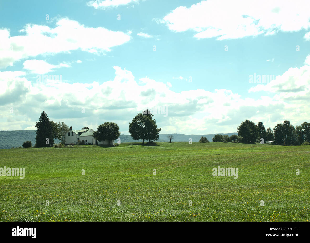 Hills and countryside in the Mohawk Valley of New York State Stock ...