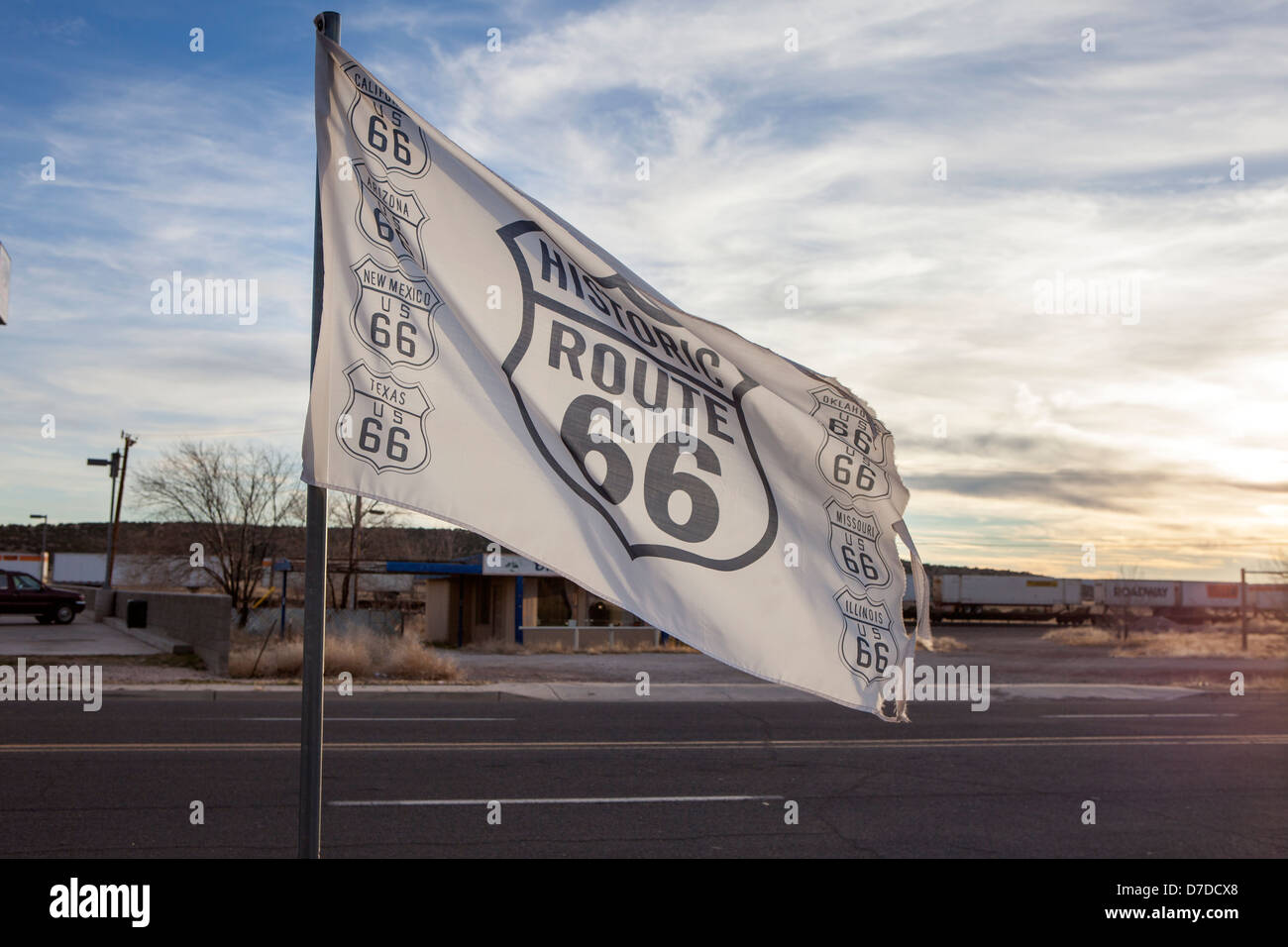 Flag of historic route 66 hi-res stock photography and images - Alamy