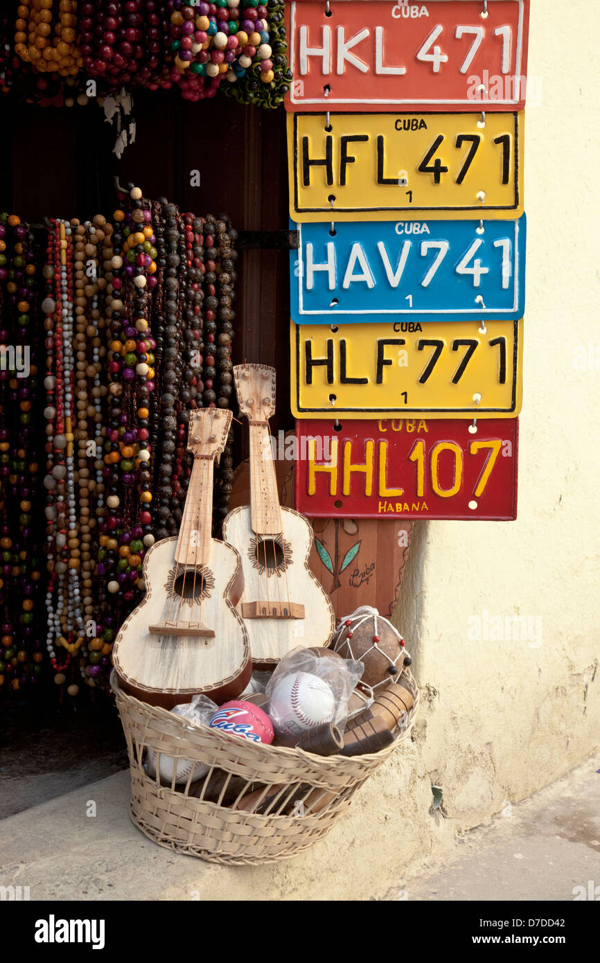 Musical instruments at Havana, Cuba Stock Photo - Alamy