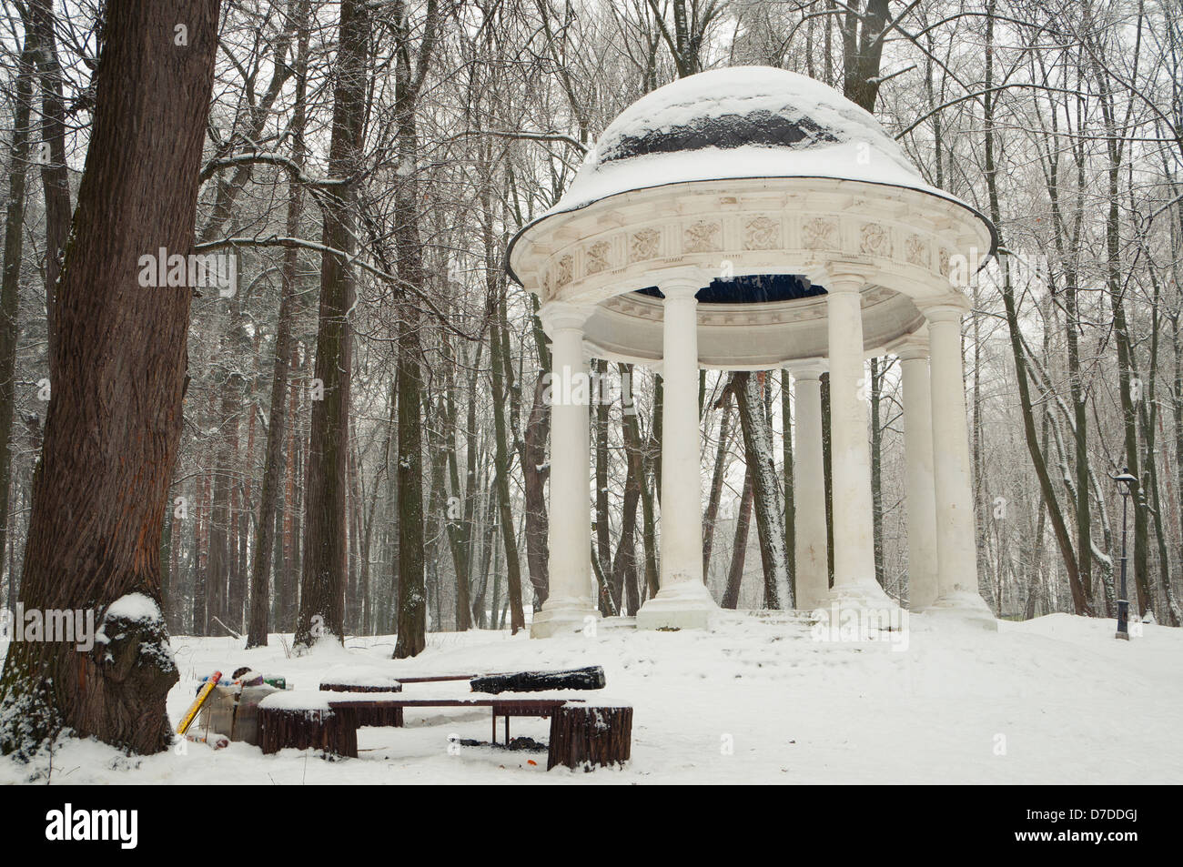 Sukhanovo estate. Monument of Russian classicism Stock Photo - Alamy