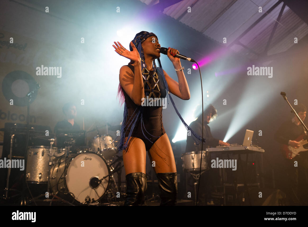 Liverpool, UK. 3rd May 2013. Lulu James performs in the Garage at Sound ...