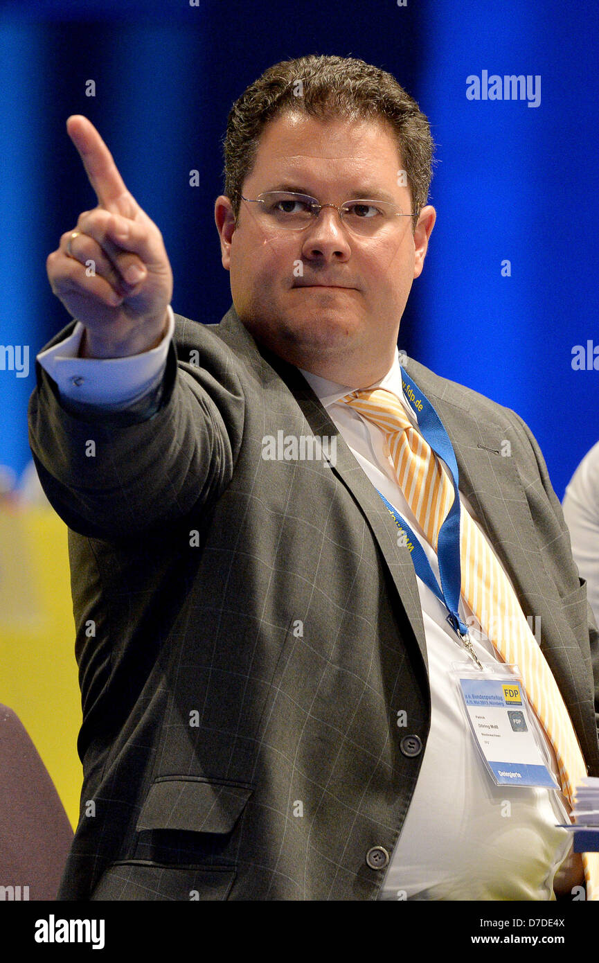 FDP General Secretary Patrick Doering gestures during the FDP Federal ...