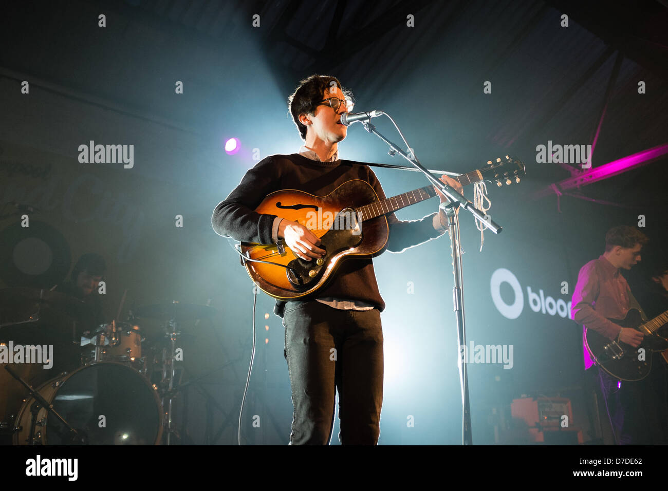 Liverpool, UK. 3rd May 2013. Dan Croll performs in the Garage at Sound ...