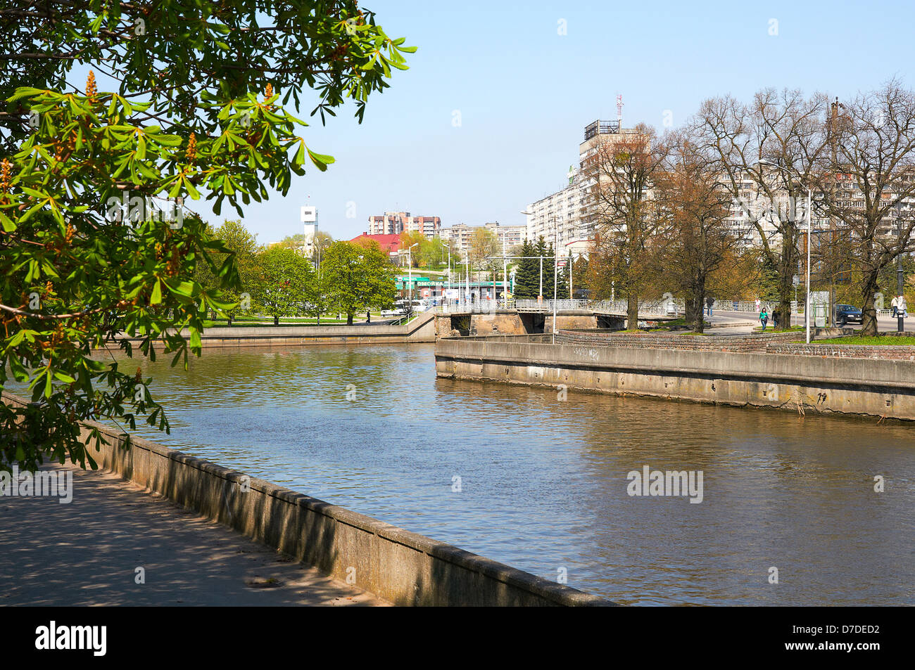 Street of Kaliningrad city. Russia Stock Photo - Alamy