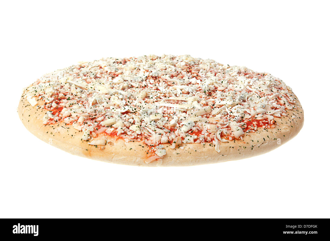 Frozen pizza on white background Stock Photo - Alamy