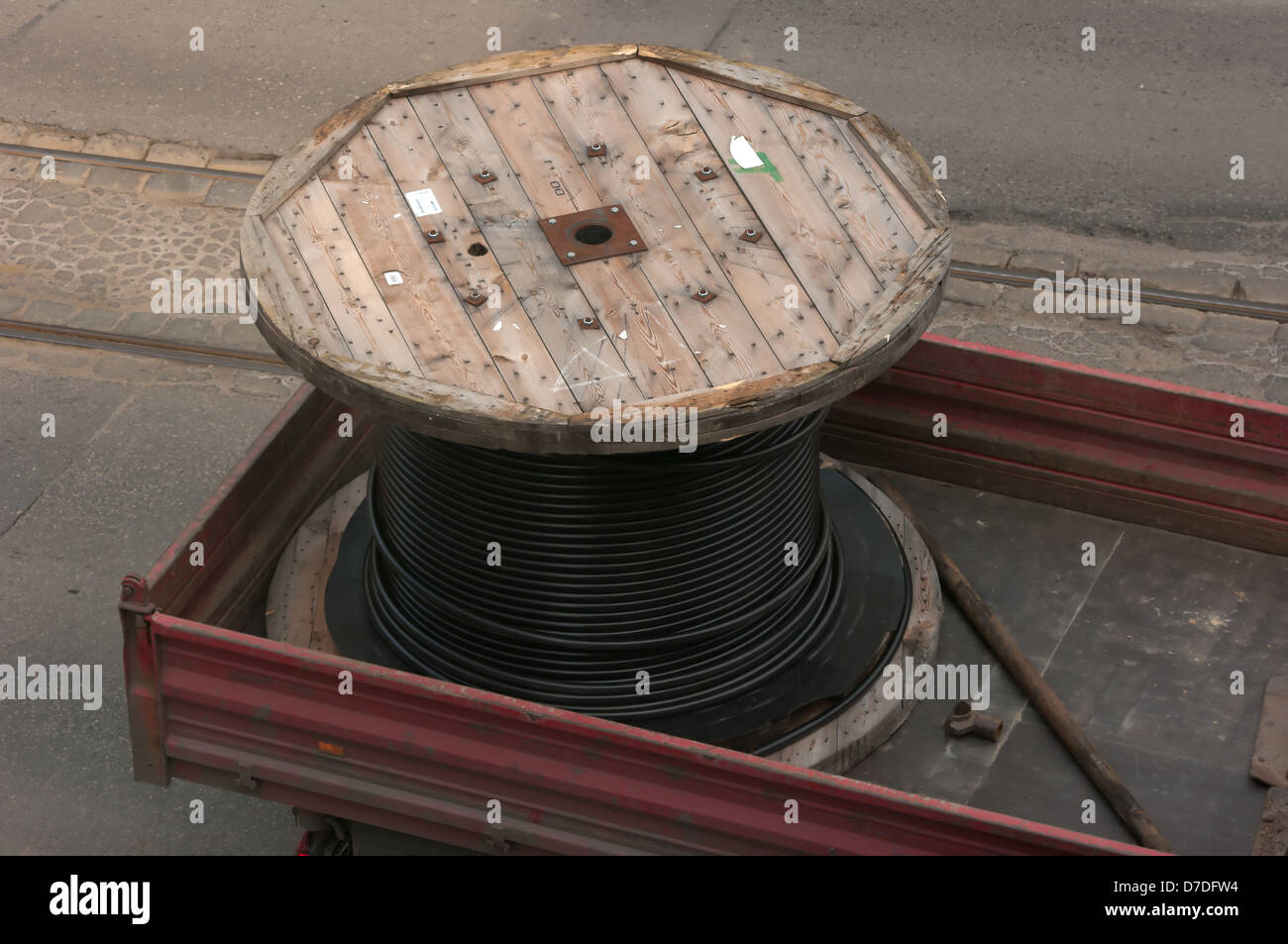 Cables on the truck Stock Photo - Alamy