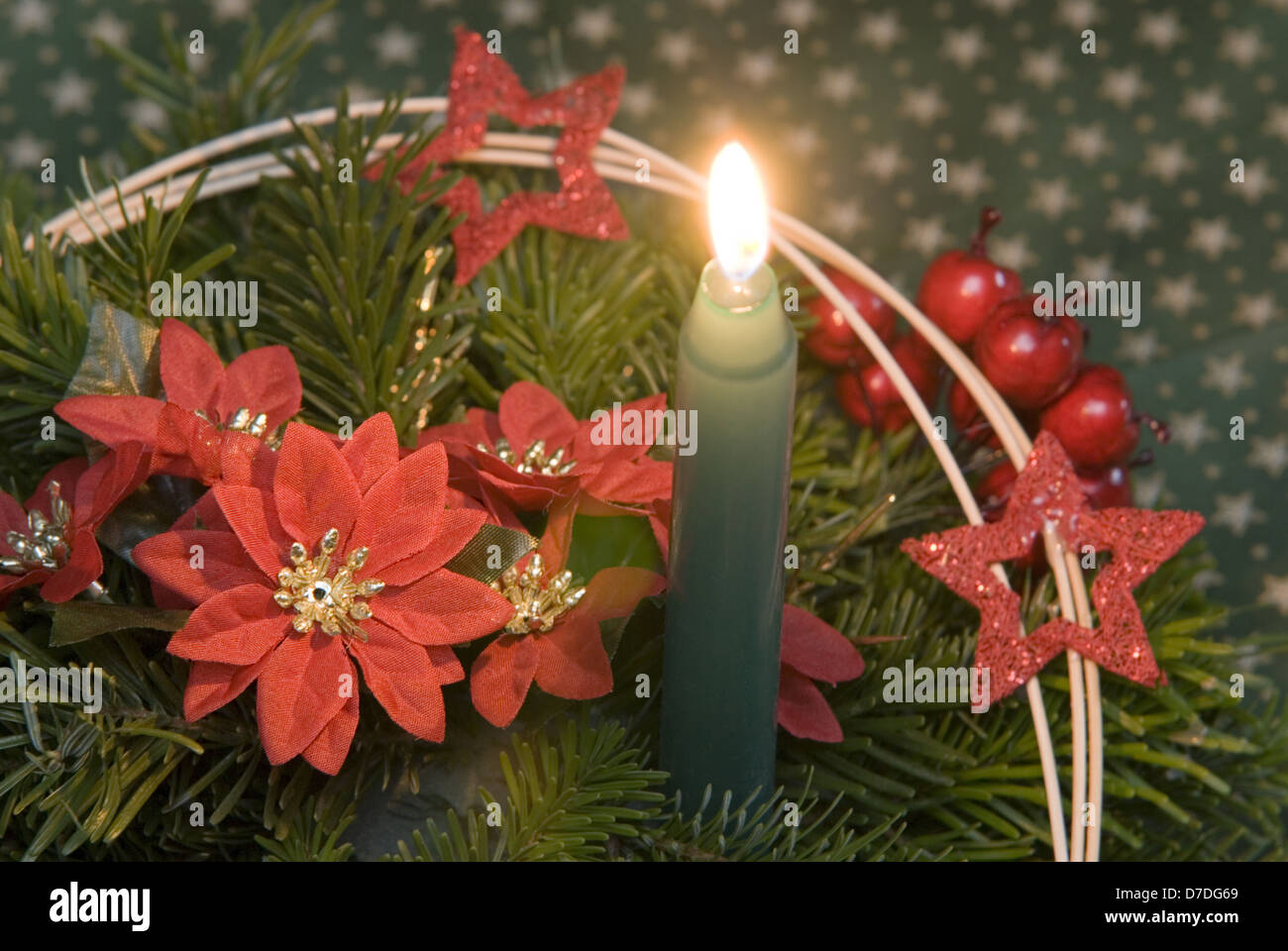flowers and candle Stock Photo - Alamy