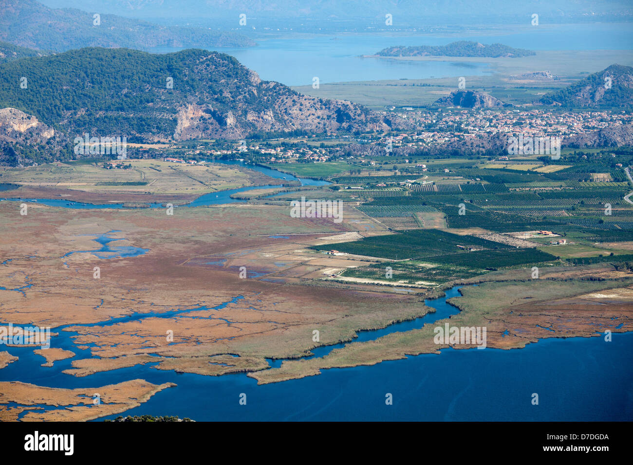 The delta of Dalyan river, Dalyan, Mugla, Turkey Stock Photo - Alamy