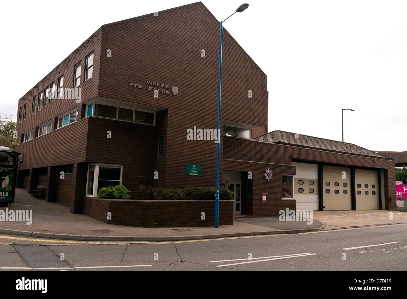 Woking Fire station now demolished Stock Photo - Alamy