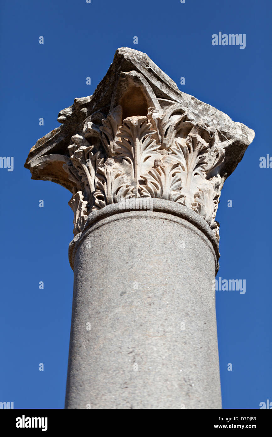 A Column head in Ephesus, Izmir, Turkey Stock Photo - Alamy