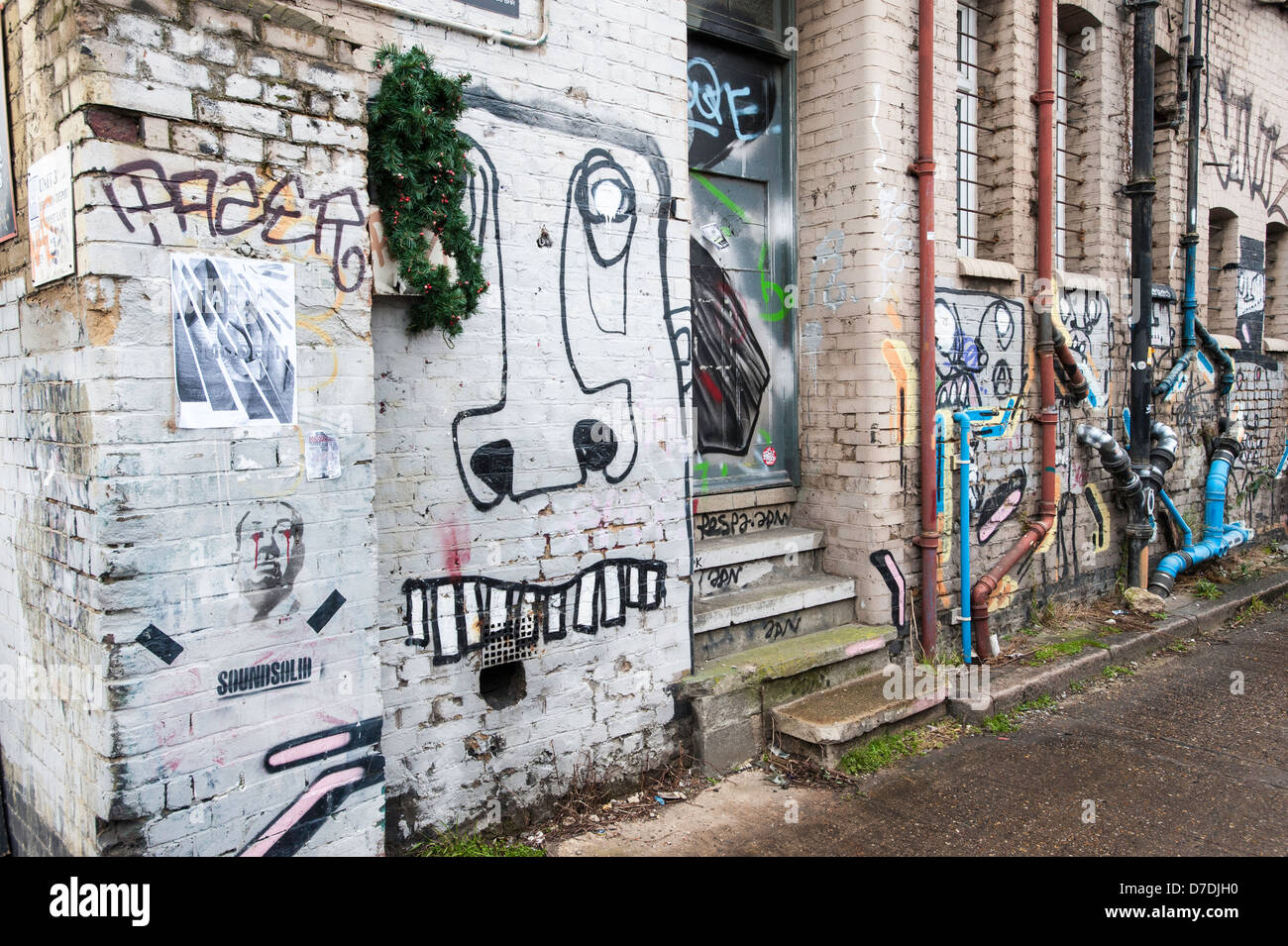 Graffiti on the wall, Hackney Wick, London, United Kingdom Stock Photo ...