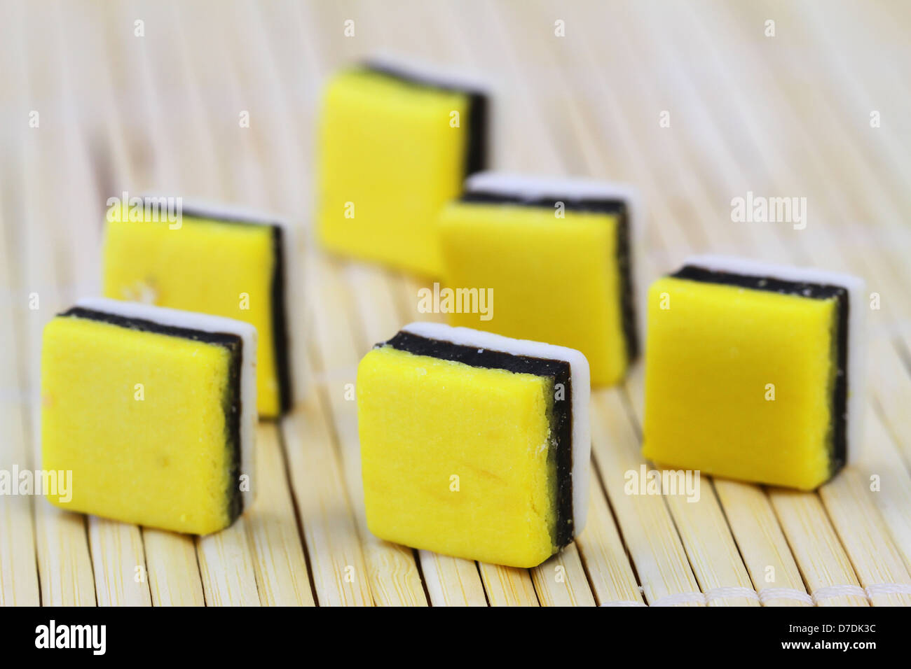 Yellow liquorice, close up Stock Photo - Alamy