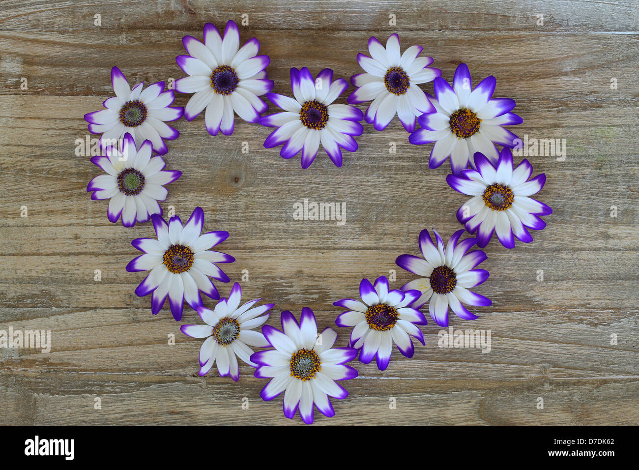 Heart made of flowers hi-res stock photography and images - Alamy