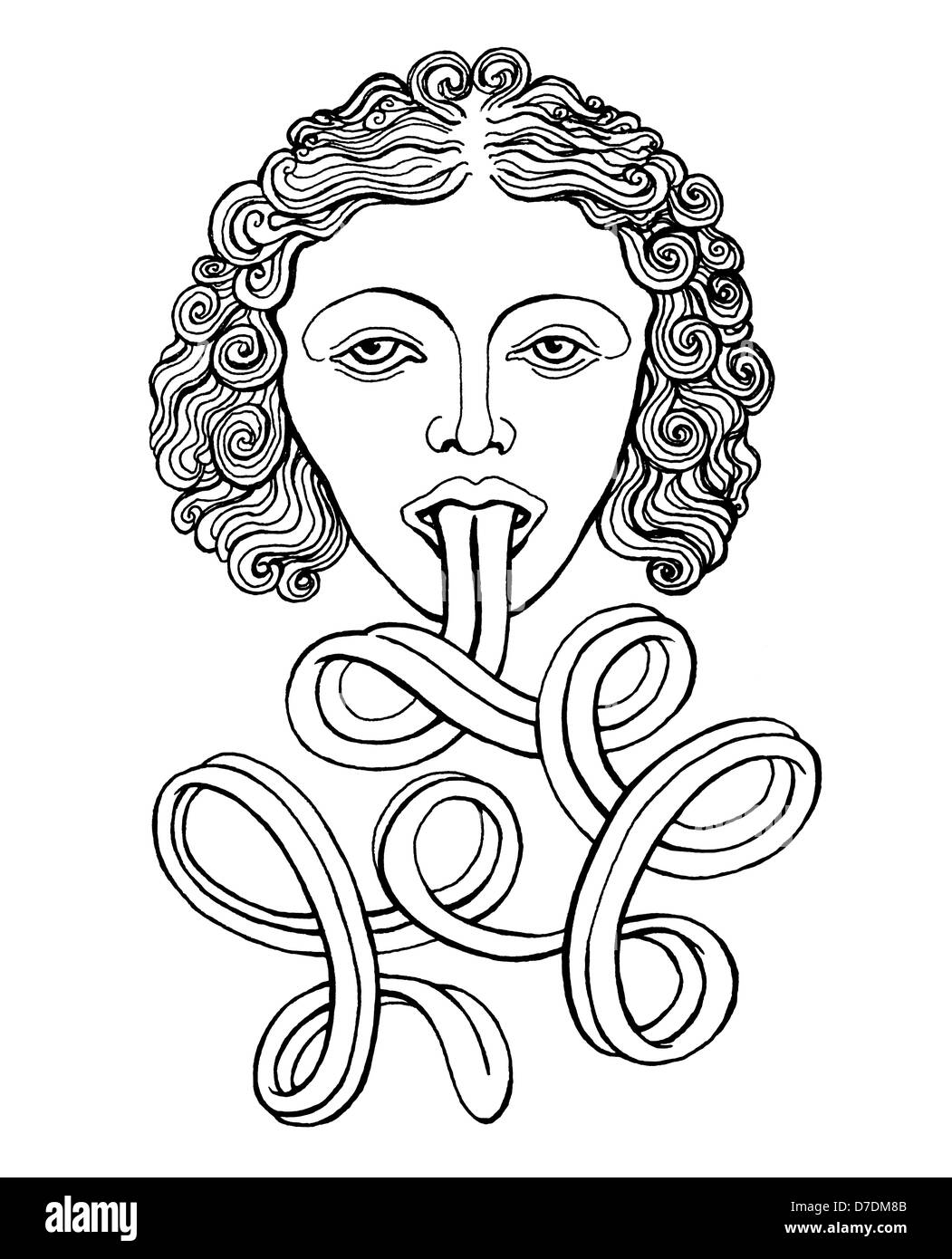 Long tongue and human Cut Out Stock Images & Pictures - Alamy