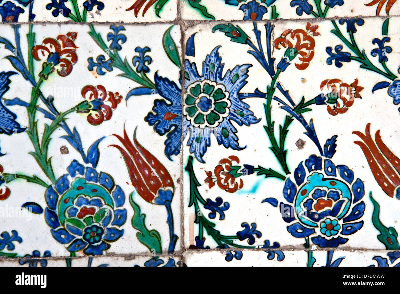 Tile in Sultanahmet Mosque, Istanbul, Turkey Stock Photo - Alamy