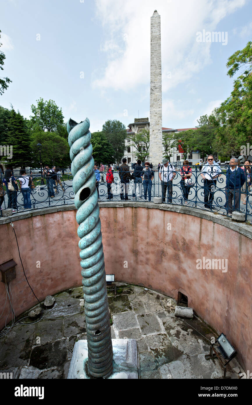 The Serpent Column in Sultanahmet, Istanbul Stock Photo - Alamy