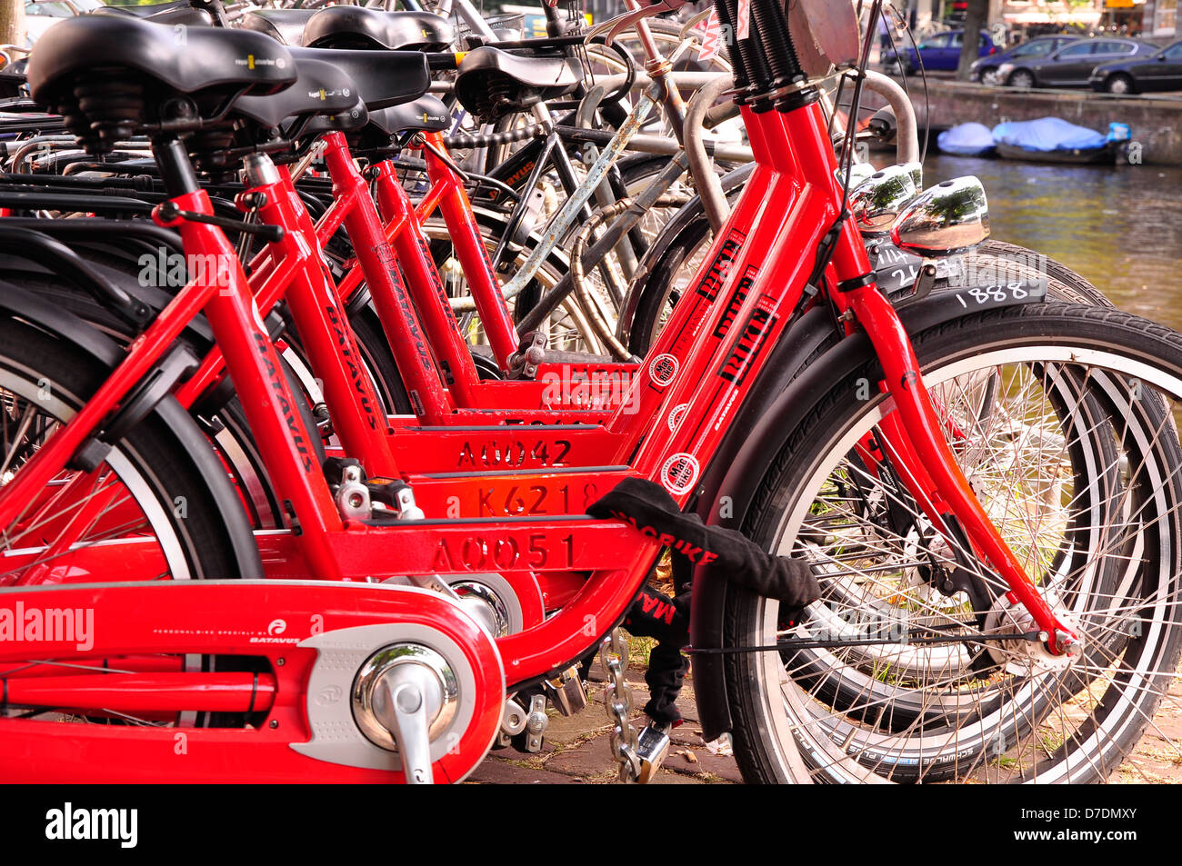 Red Bicycles High Resolution Stock Photography and Images - Alamy
