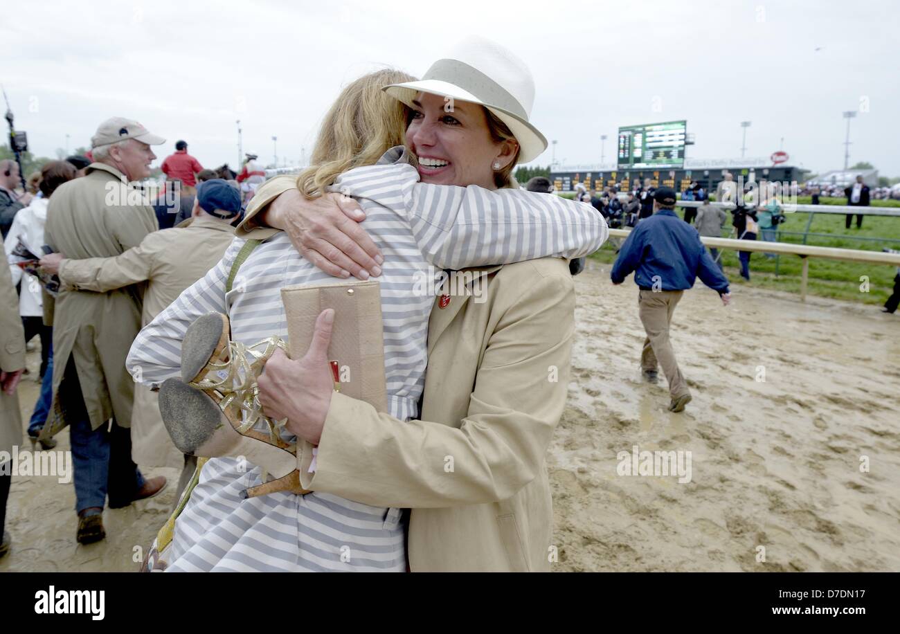 Louisville, Kentucky, USA. 4th May, 2013. Alison McGaughey, wife of trainer Shug McGaughey ...