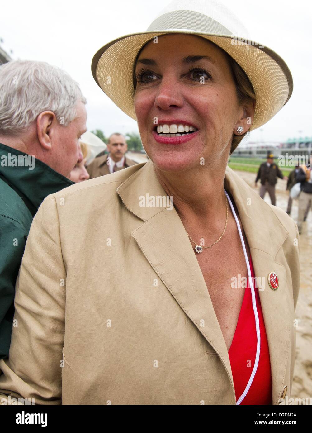 Louisville, Kentucky, USA. 4th May, 2013. Alison McGaughey, wife of trainer Shug McGaughey ...