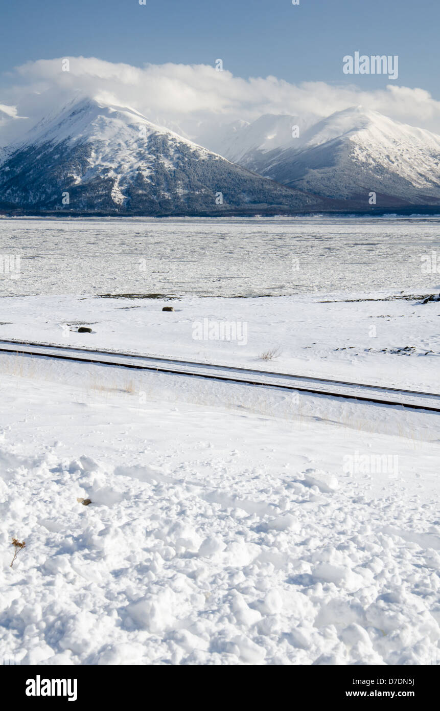 Alaska turnagain arm alaska railroad hi-res stock photography and ...