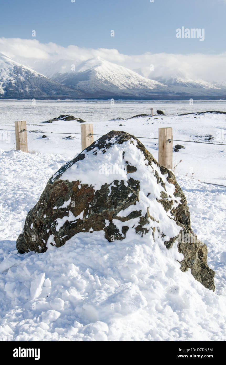 Turnagain Arm Winter in Alaska Stock Photo - Alamy