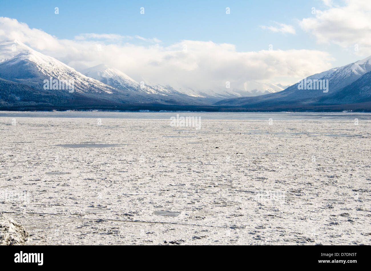 Turnagain Arm in Winter Stock Photo - Alamy
