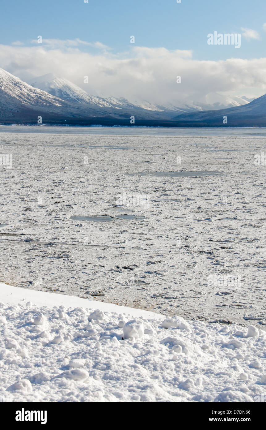 Turnagain Arm in Winter Stock Photo - Alamy