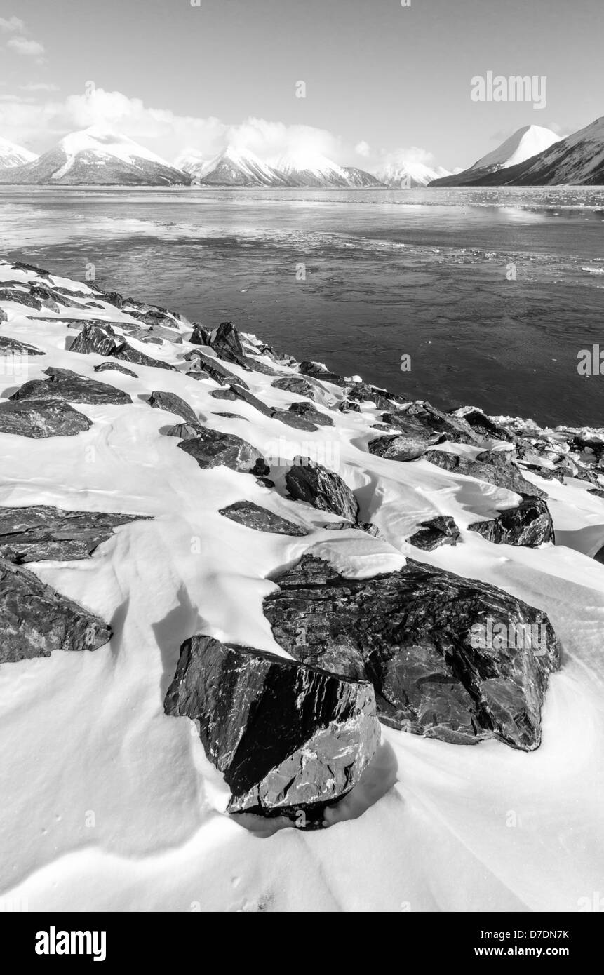 Turnagain arm highway Black and White Stock Photos & Images - Alamy