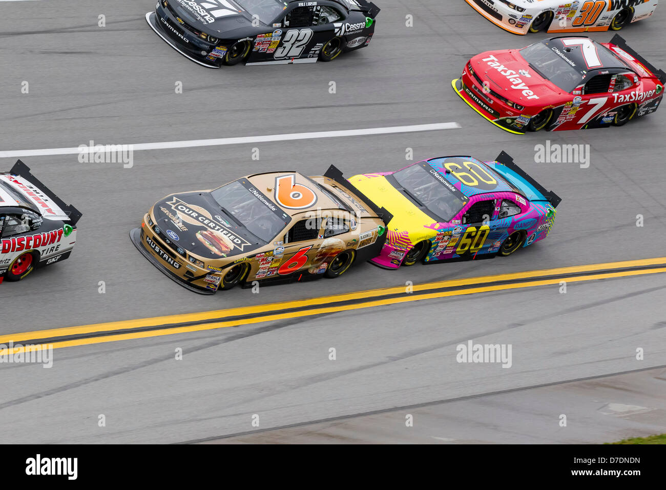 Lincoln, Alabama, US. 4th May, 2013. Trevor Bayne (6) and Travis ...