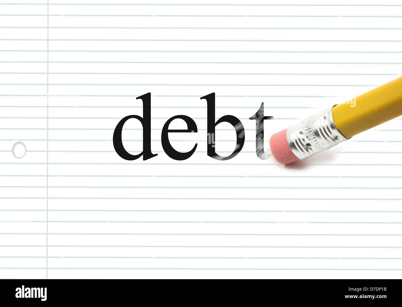 Erasing debt hi-res stock photography and images - Alamy