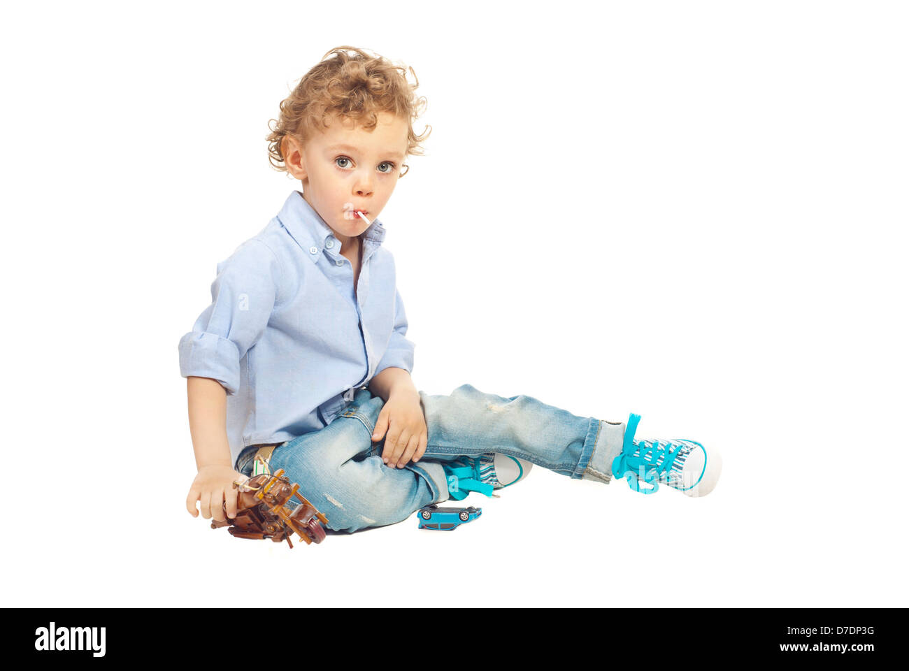 Boy sitting home on Cut Out Stock Images & Pictures - Alamy