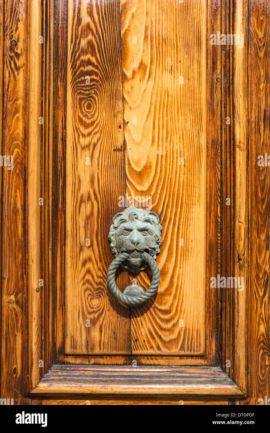 Macro view of door handle Stock Photo - Alamy