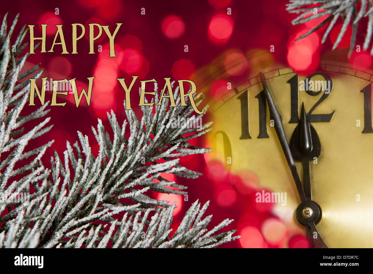 new year clock Stock Photo - Alamy
