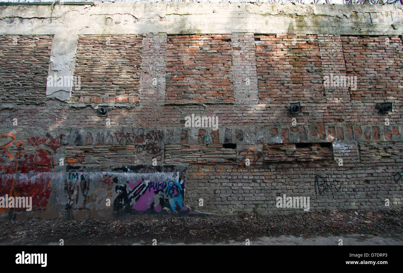 Cool Graffiti Wall in a Grungy Area Stock Photo - Alamy