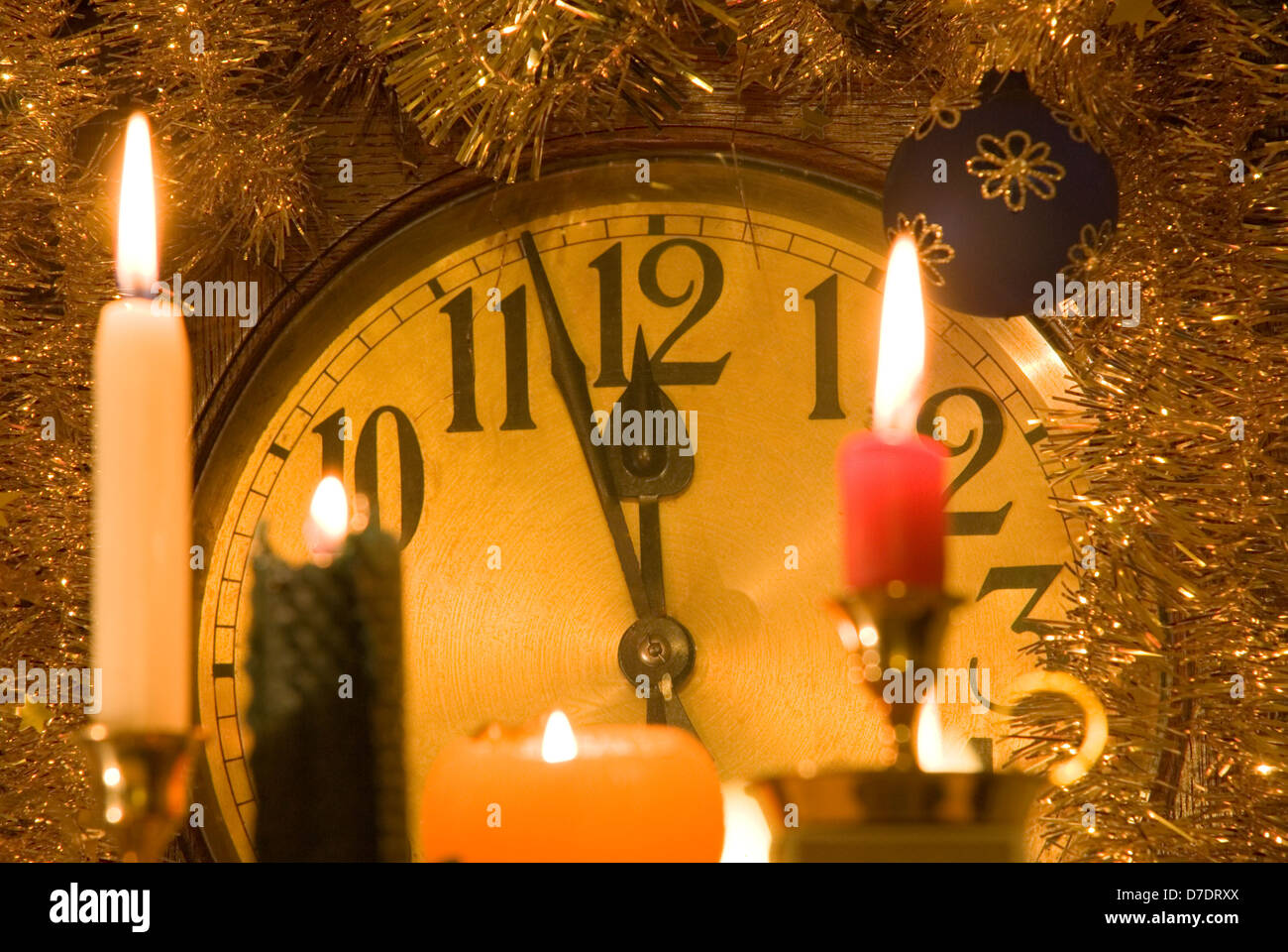 new year clock Stock Photo - Alamy