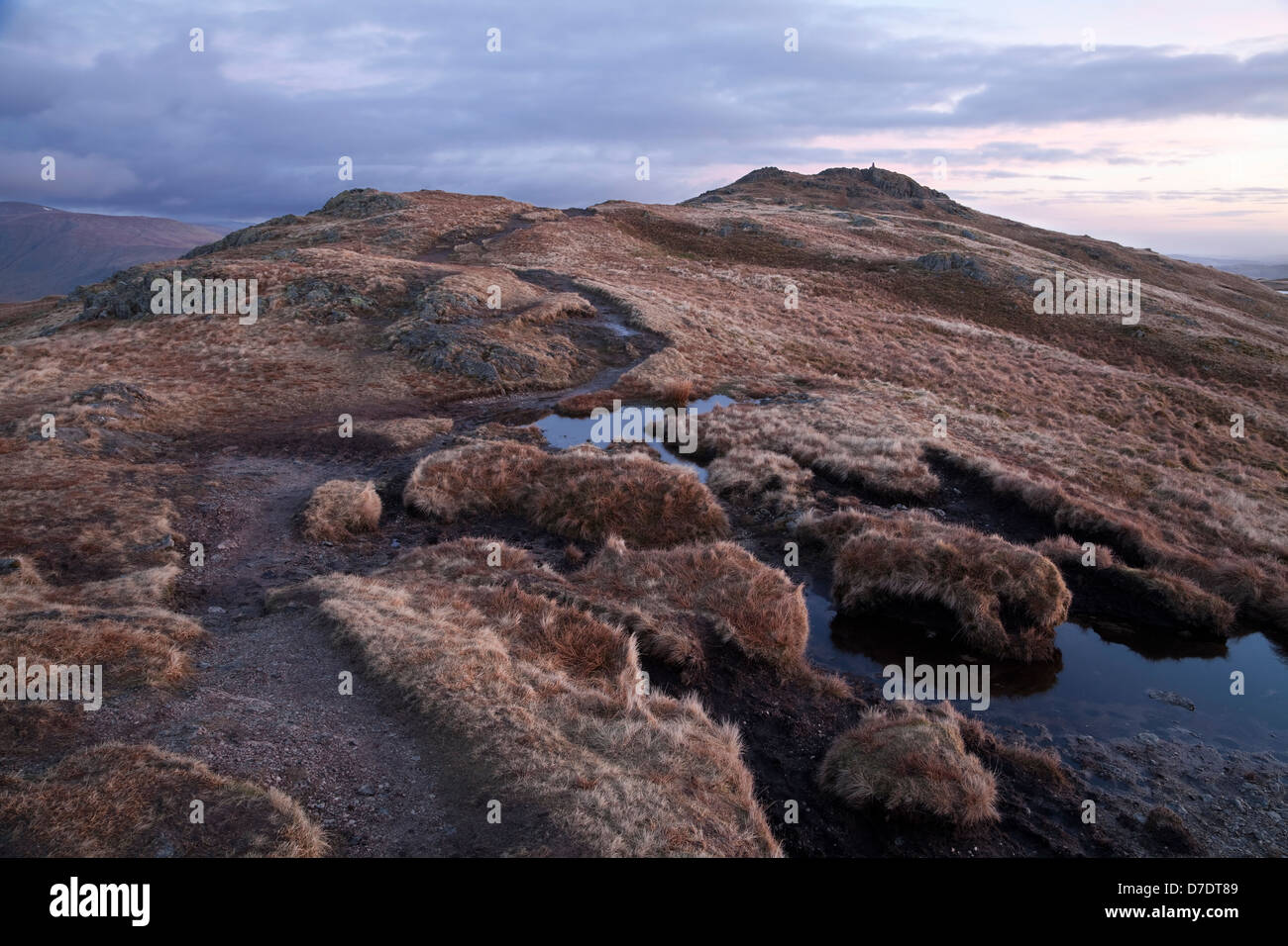 Place Fell summit at dawn Stock Photo - Alamy