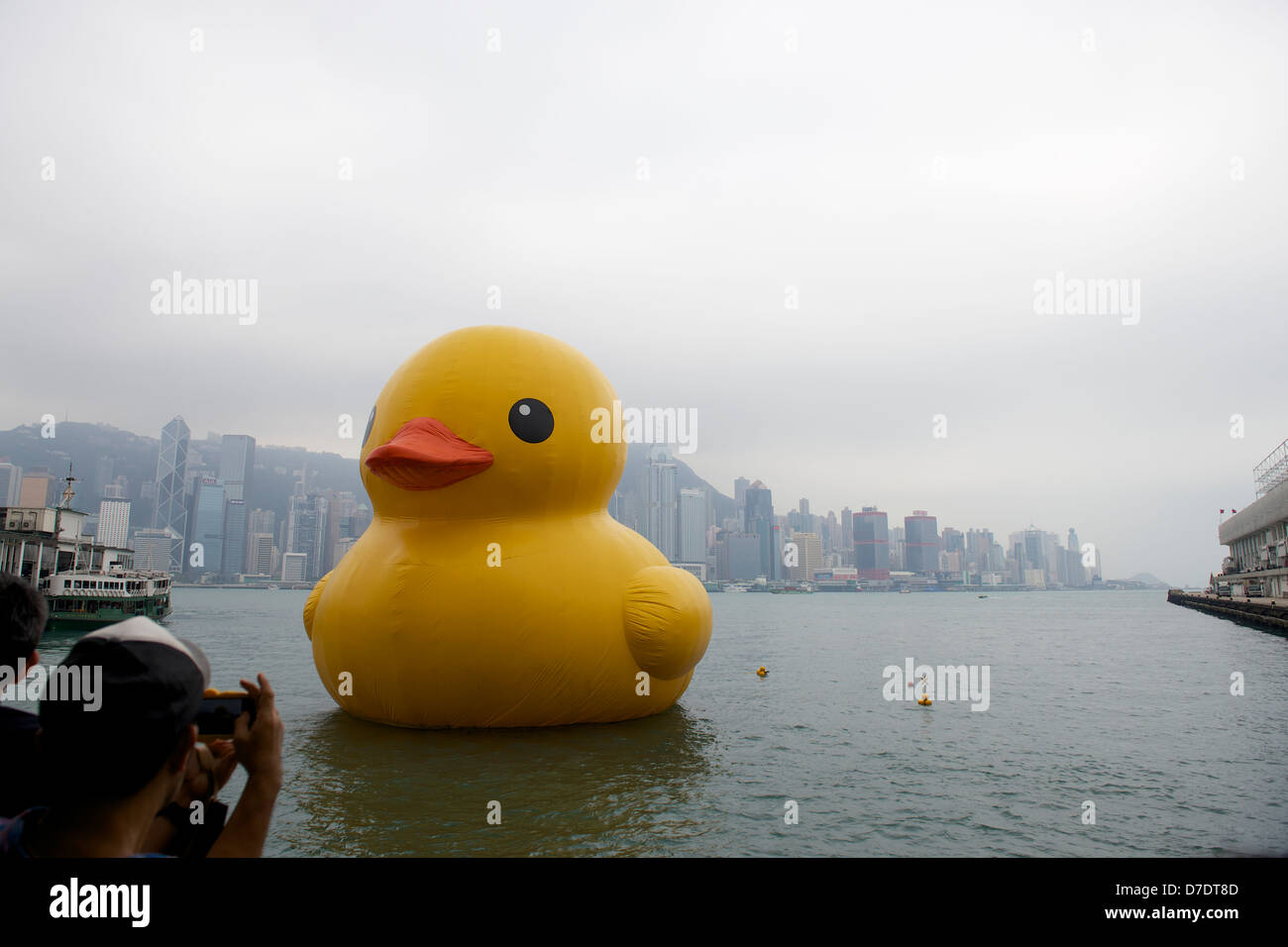 The Rubber Duck Project in Hong Kong. Created by FLORENTIJN HOFMAN. The ...