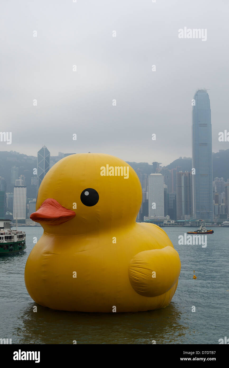 The Rubber Duck Project in Hong Kong. Created by FLORENTIJN HOFMAN. The ...