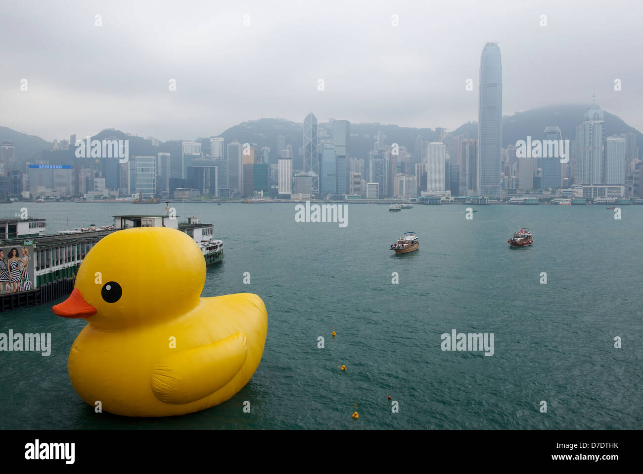 The Rubber Duck Project in Hong Kong. Created by FLORENTIJN HOFMAN. The ...